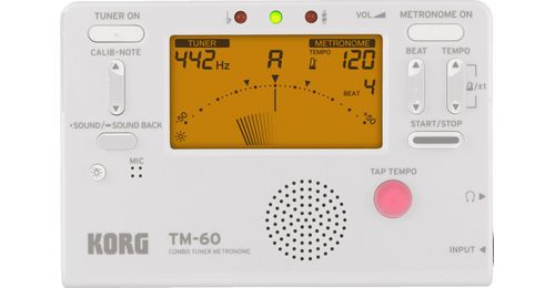 Acheter KORG TM60-WH ACCORDEUR/METRONOME BLANC | Music Privilège