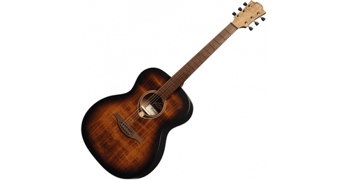 Acheter LAG T70A-B&B TRAMONTANE GUITARE FOLK AUDITORIUM BLACK & BROWN ...